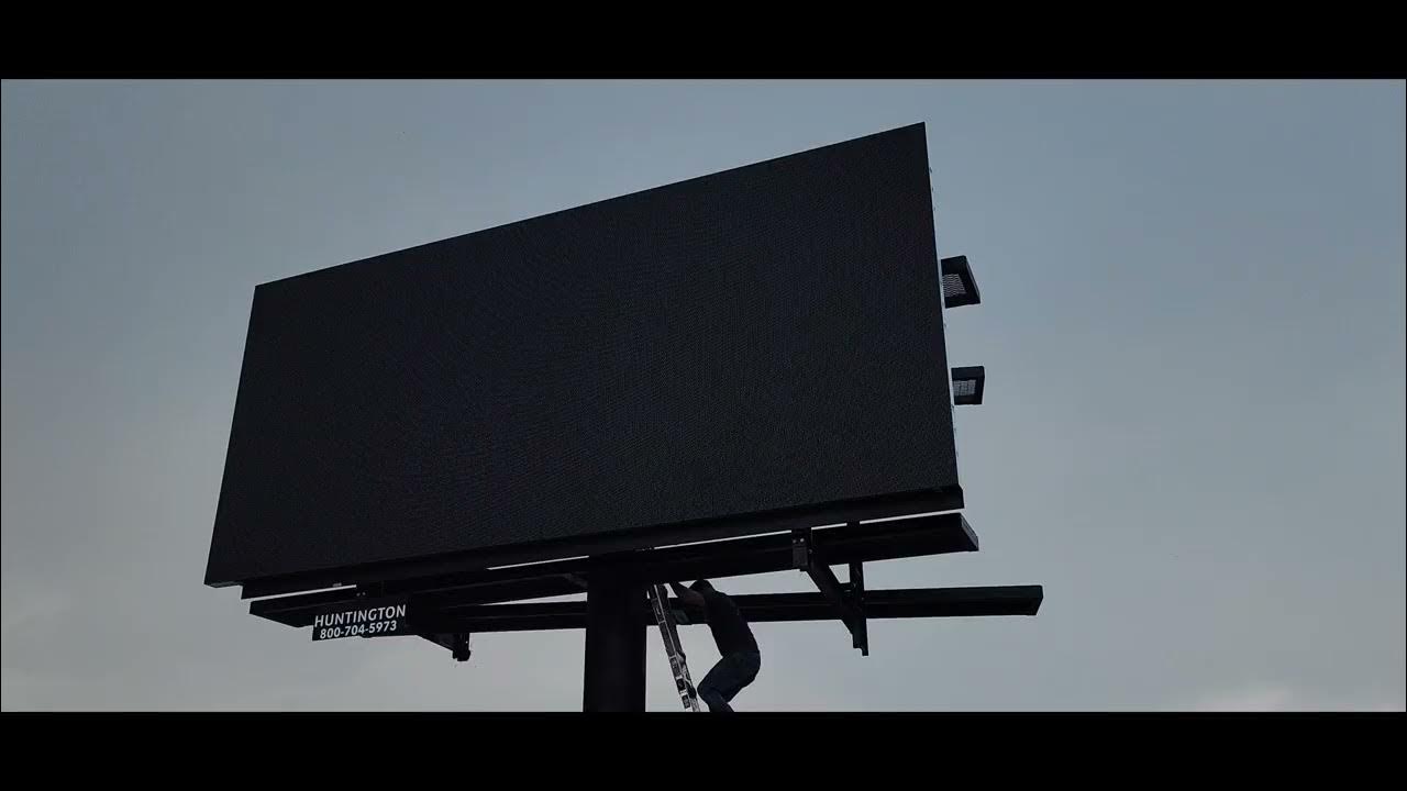 Digital billboard installation at Fort Pierce, Florida - YouTube
