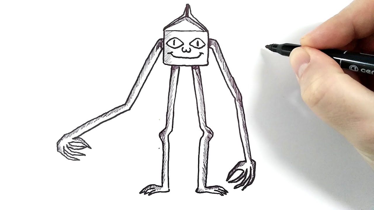 How to Draw Milk Walker, Trevor Henderson - YouTube