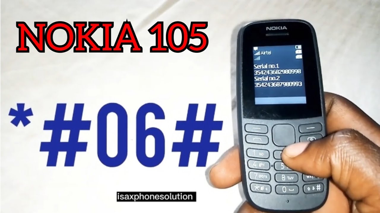 how to check an original Nokia phone 105 - YouTube