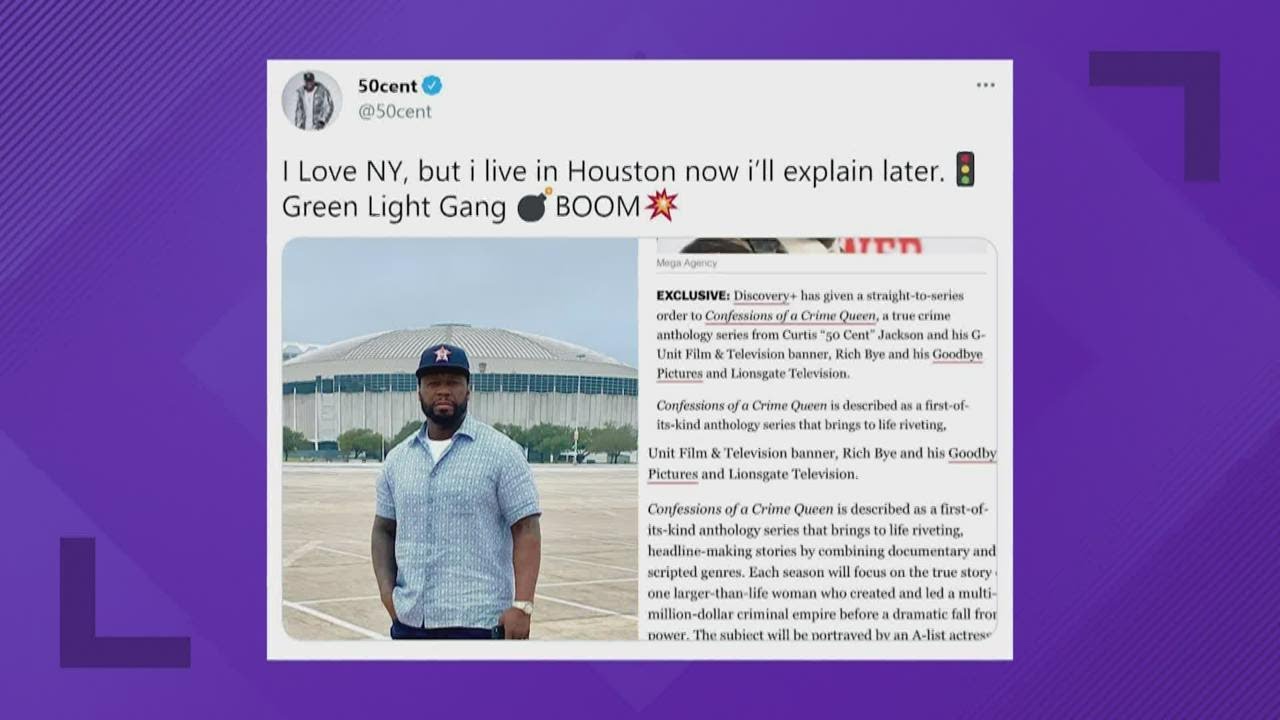 Rapper 50 Cent says he's moved to Houston - YouTube