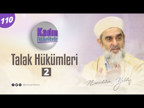 110-Talak Hükümleri (2)  - Nureddin Yıldız - Sosyal Doku Vakfı