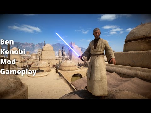Star Wars Battlefront II - Ben Kenobi Mod Gameplay (A New Hope)