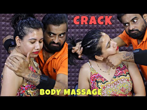 Anindita Received Body Massage | Heavy Oil Head Massage | Neck Cracking | Spine Cracking | ASMR