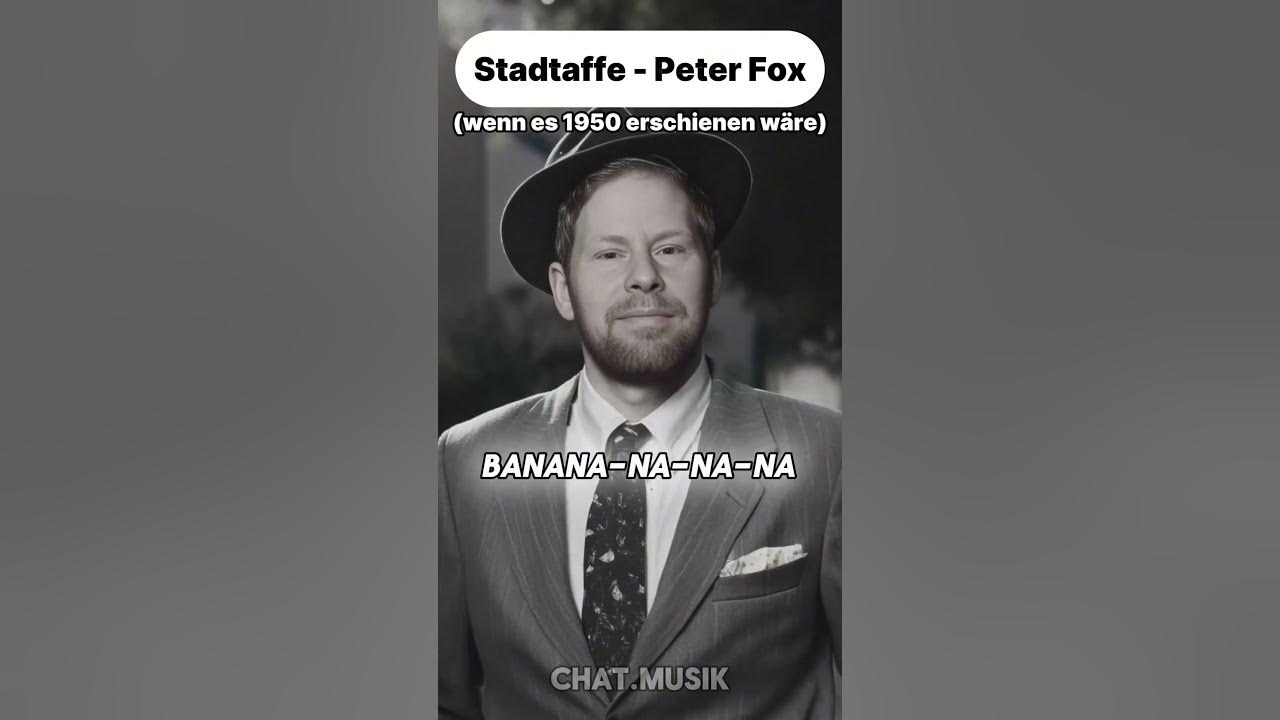 Wenn STADTAFFE von PETER FOX 1950 erschienen wäre 😂🔥 - YouTube