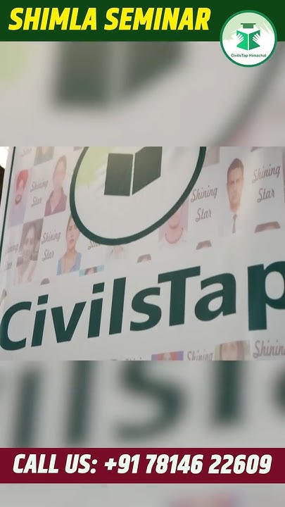 Shimla Seminar Highlights 🎓 | Civilstap Shimla | UPSC/HPAS Guidance by ...