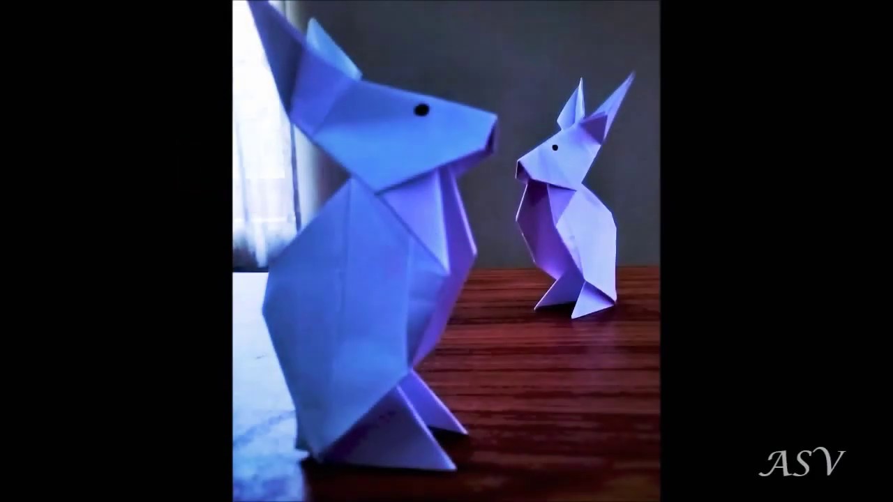 Paper Rabbit | How to make a paper rabbit ? | DIY paper rabbit origami ...