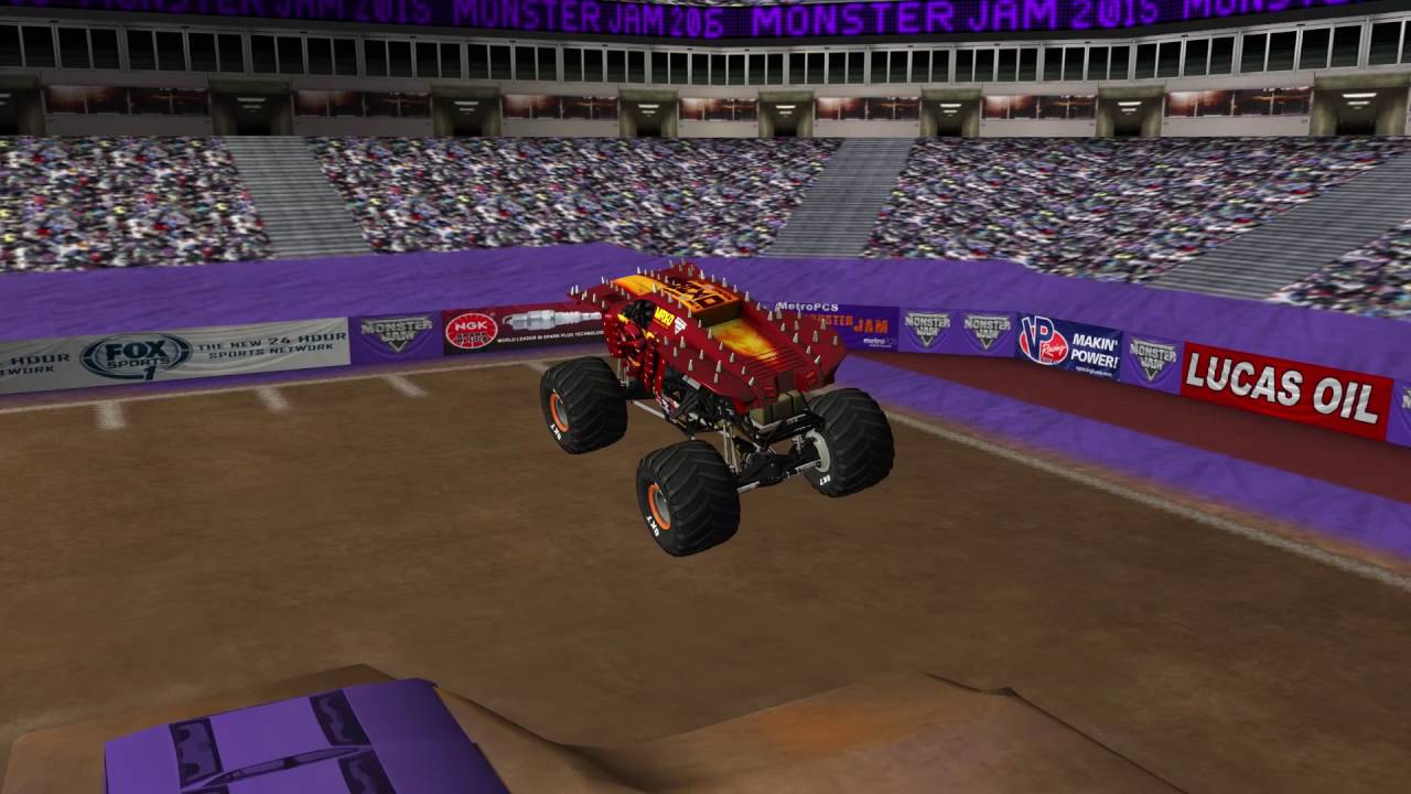 Rigs Of Rods Monster Jam: Red Max-D Jared Freestyles At Miami 2015 ...