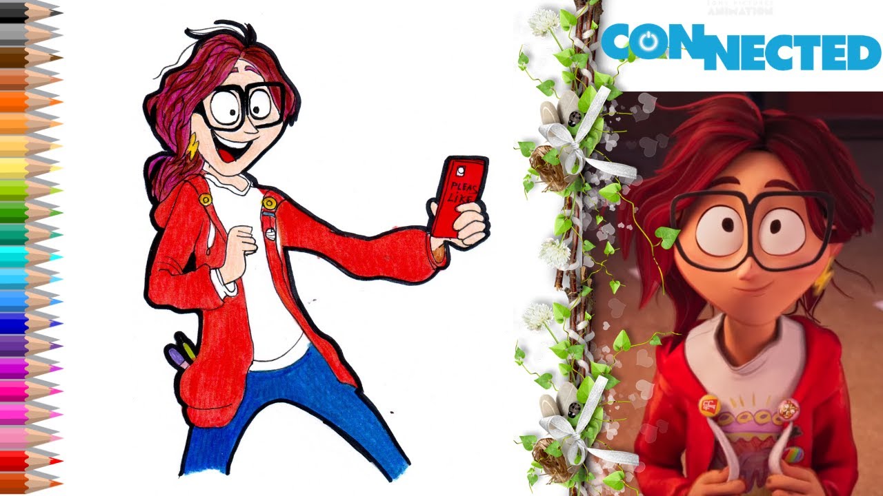 How to draw Katie Mitchell from Connected 2021 // Как нарисовать Кети ...