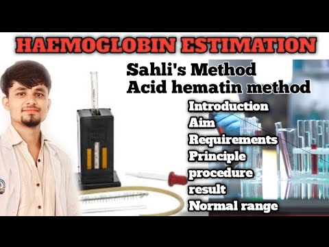 hemoglobin estimation by SAHLI'S method | hb estimation by SAHLI'S ...