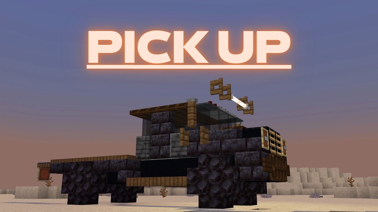 Minecraft: How to build a Pick Up Truck in Minecraft | Minecraft Pick ...
