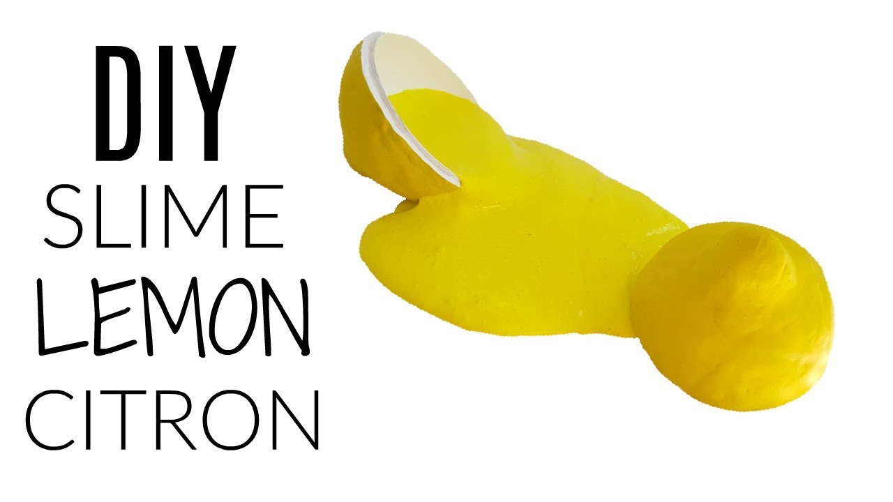 DIY SLIME CITRON / SLIME LEMON - YouTube