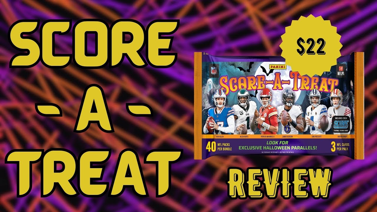NEW FOOTBALL CARDS Score-A-Treat Review - YouTube