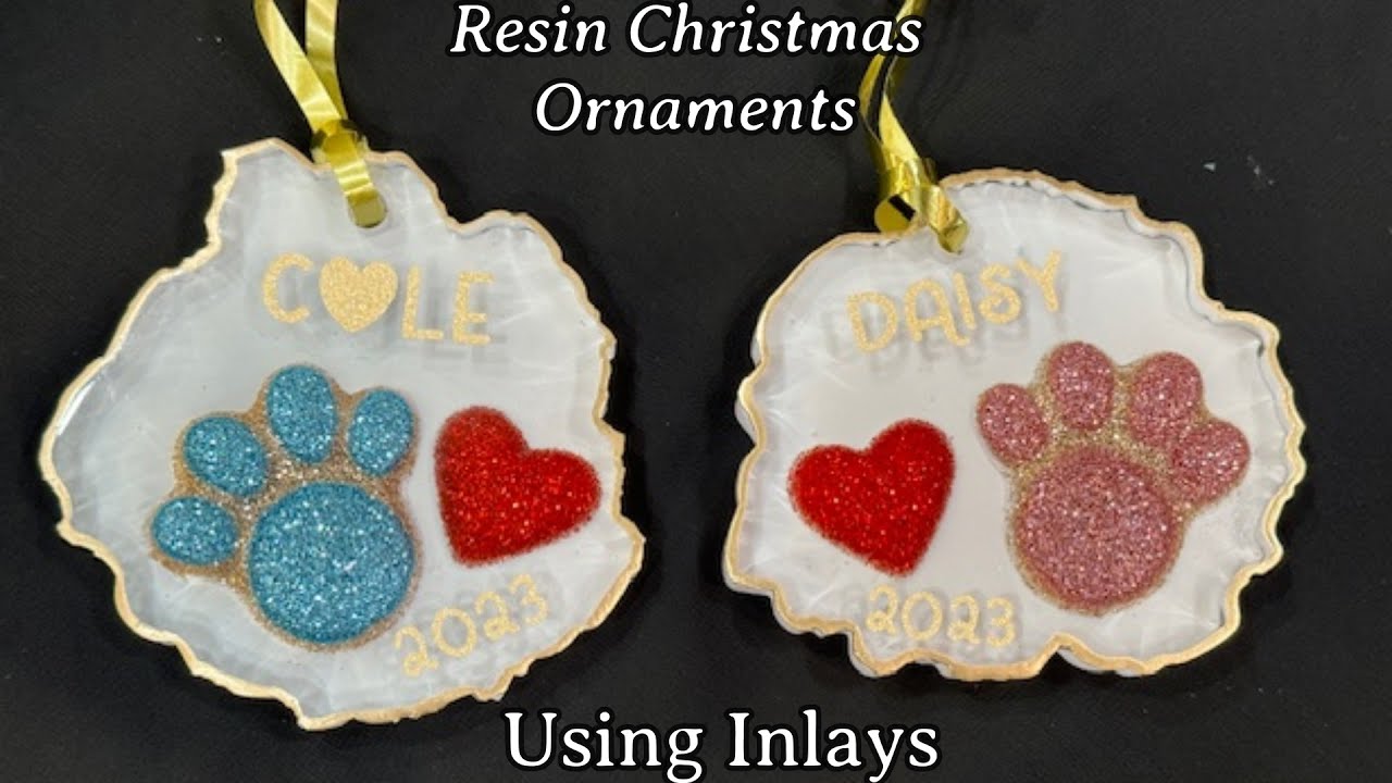 #333 Resin Ornaments Using Silicone Inlays And Decals To Personalize ...