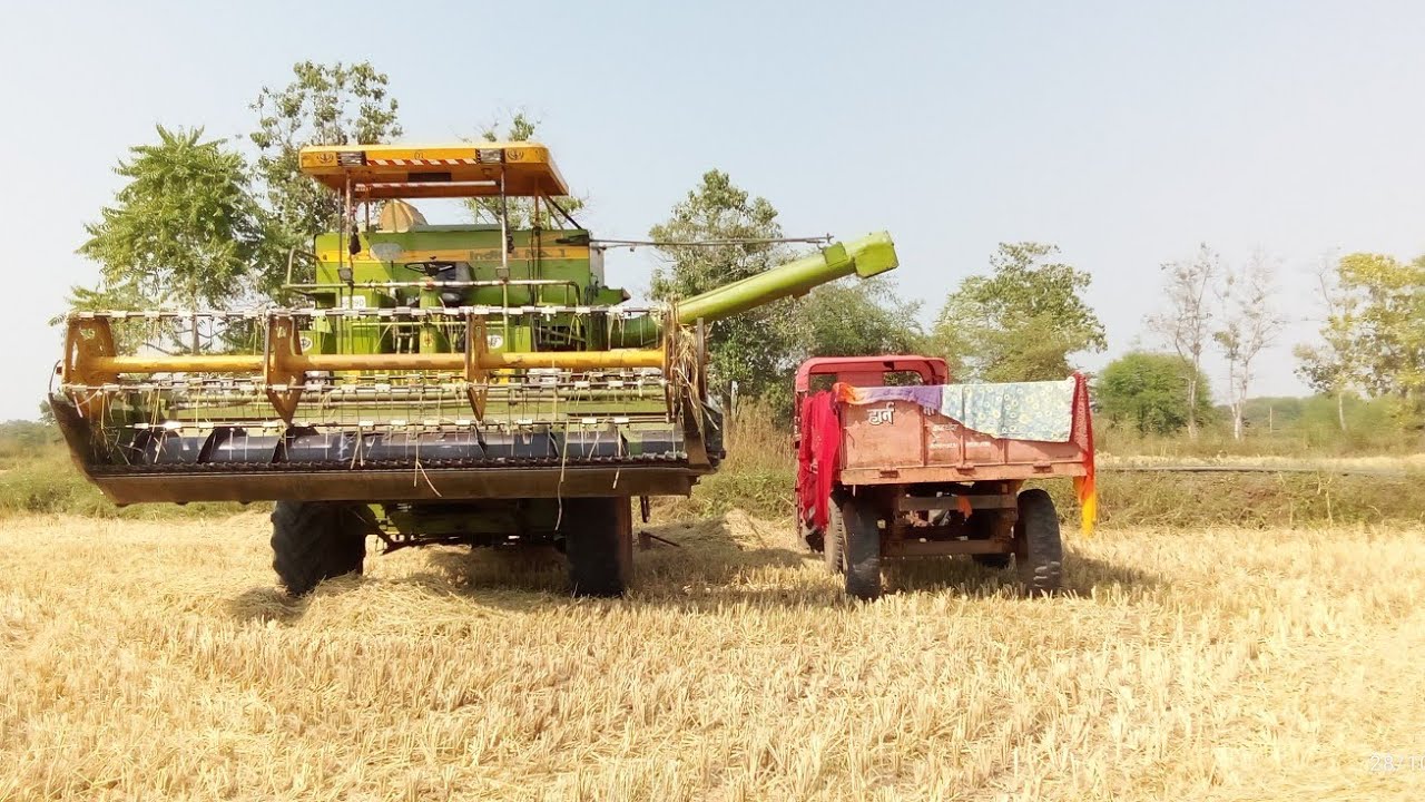 How To Combine Harvester is Full Mud ll Tractors is Full Stunt Mud ll ...