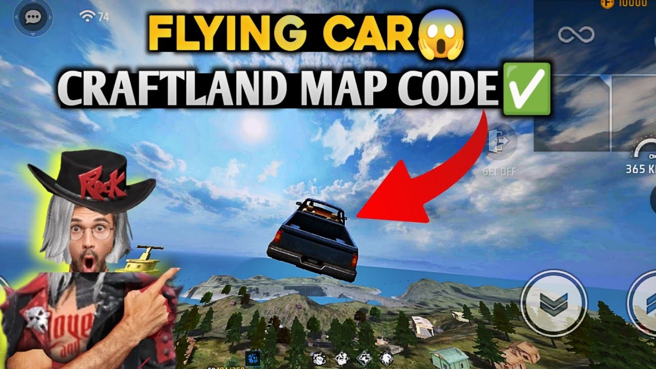 Craftland Flying Car Map Code😱|| Free Fire Craftland Maps Code - YouTube
