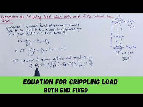 Column with both end fixed - YouTube