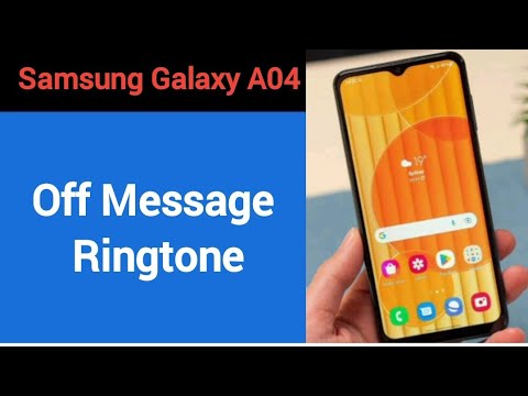 How to turn off message ringtone, Samsung galaxy A04 me message sound ...