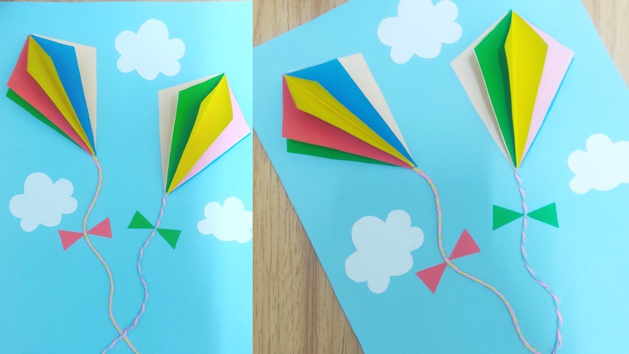 How To Make 3d Paper Kite || Easy Paper Crafts For Kids || # ...