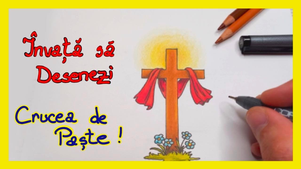 🕯Cum Desenez o CRUCE de PASTE 🕯 invata sa Desenezi | Desene usoare ...