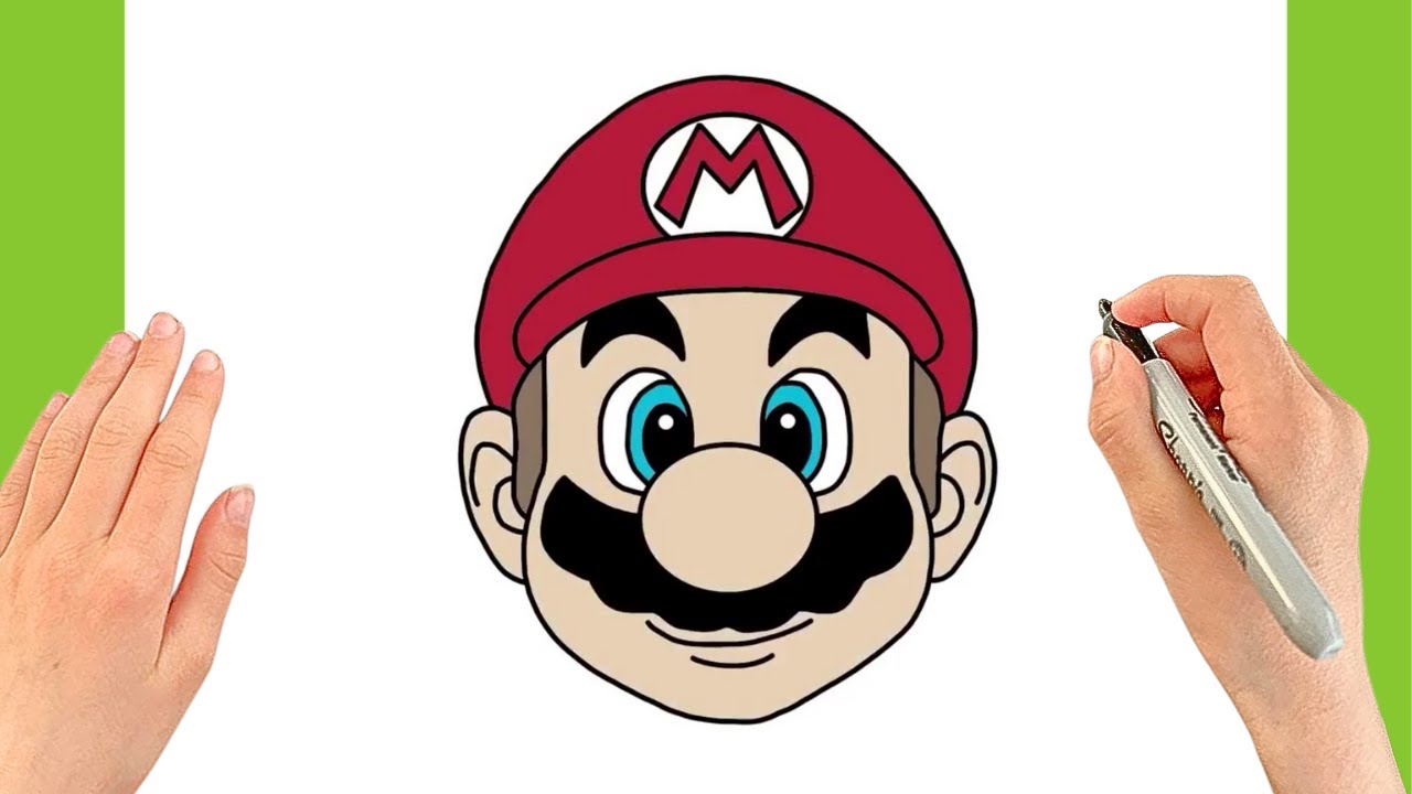 How To Draw Mario Easy Step By Step - #supermario - YouTube