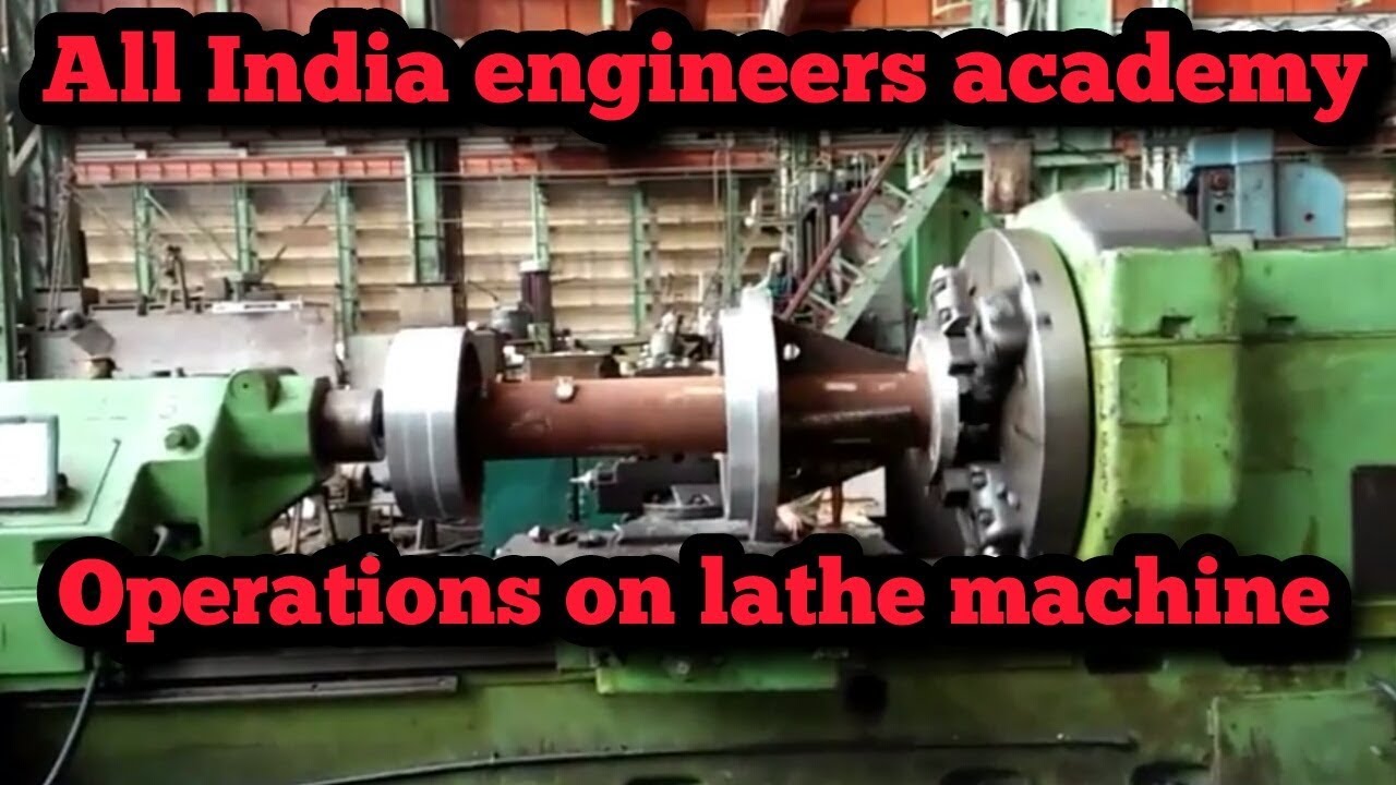 Various operations on lathe machine - YouTube