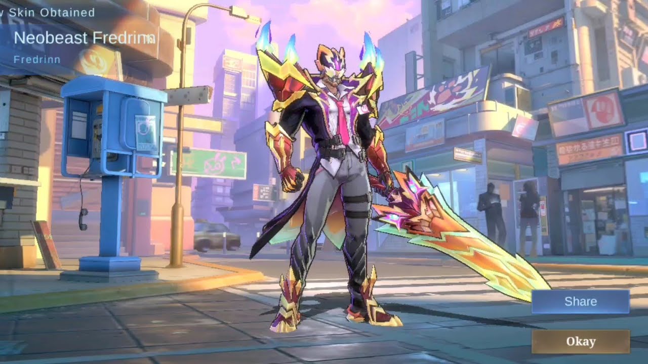 Fredrinn neobeast skin | cost 7k diamond | MLBB - YouTube