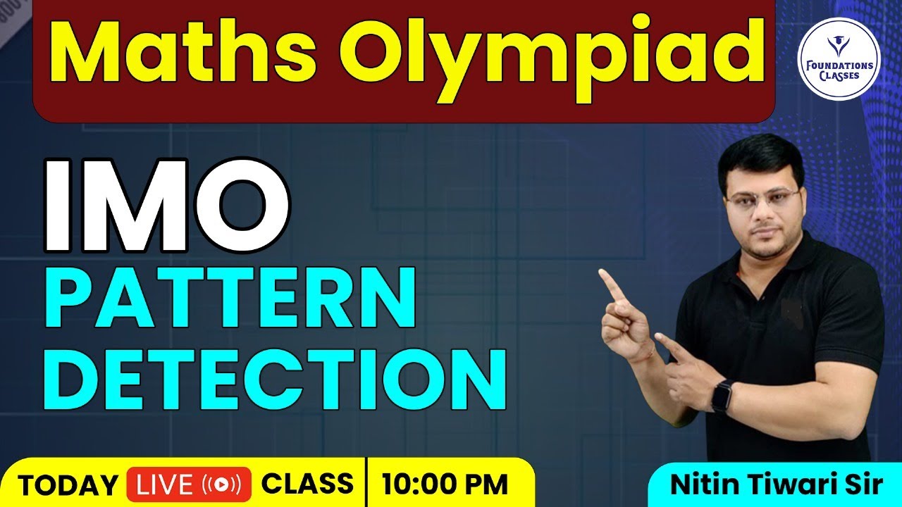 Maths Olympiad Live Class | Pattern Detection | International ...