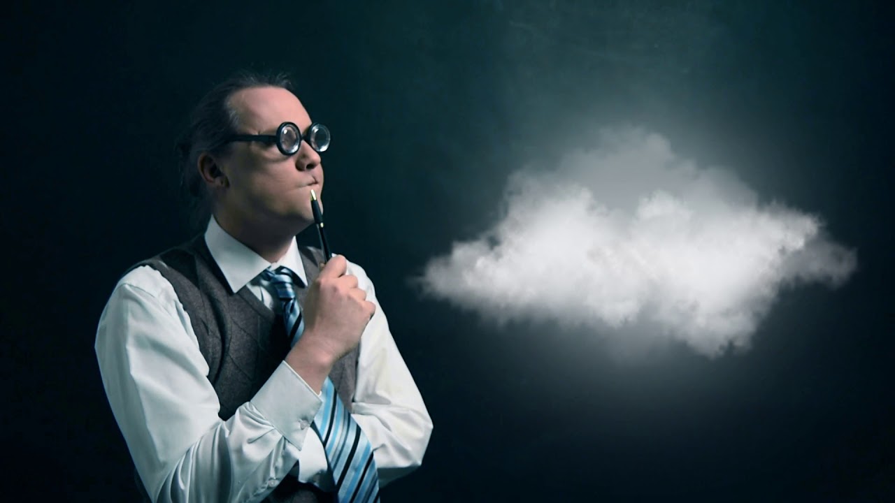 Funny Nerd Or Geek Looking To Flying Cloud With Rotating Education ...