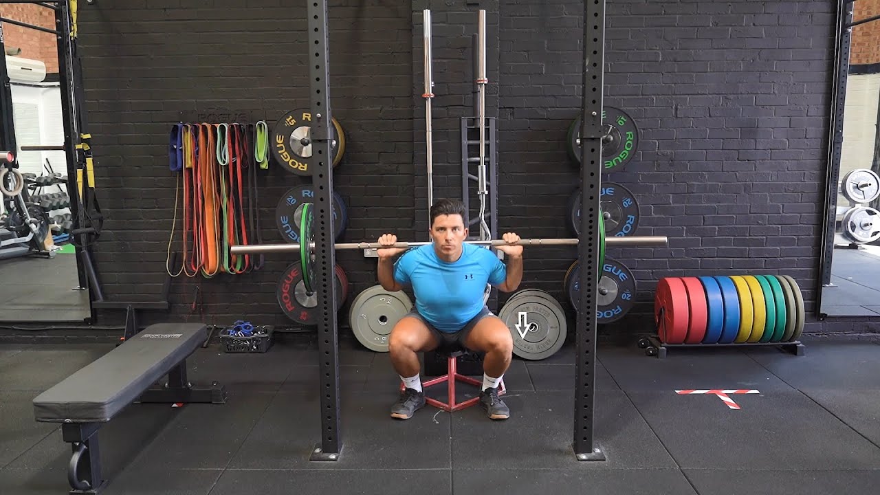 Low Box Back Squat | Squat | Strength and Conditioning Exercises - YouTube