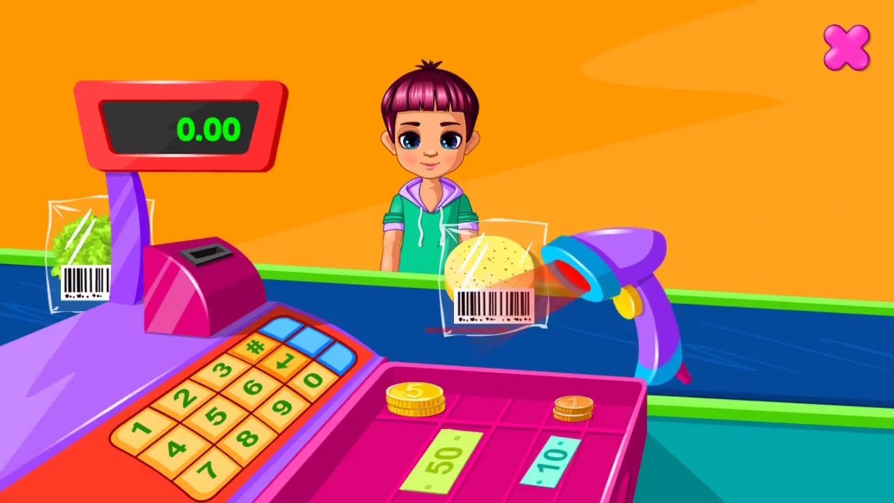 Super Market Game For Kids- New Supermarket Game - Video Game For Kids ...