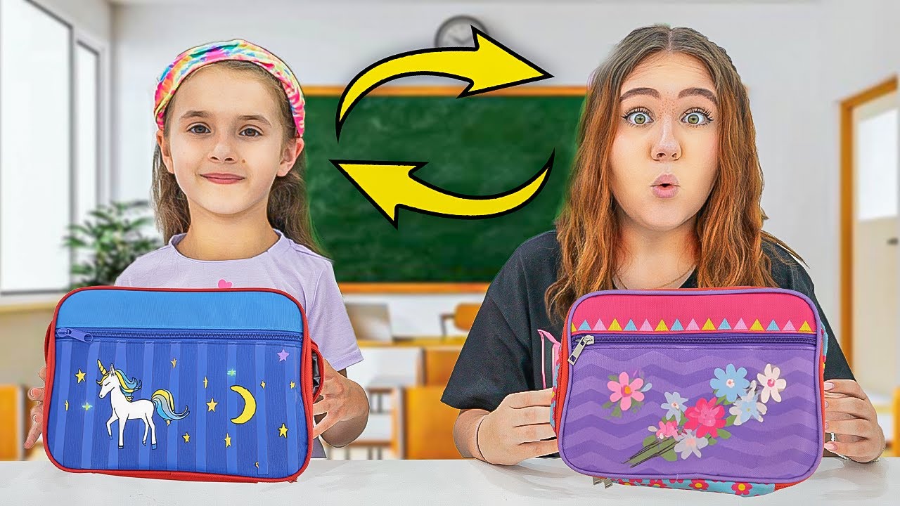 Ruby and Bonnie School Lunchbox Switch Up Challenge 2 - YouTube