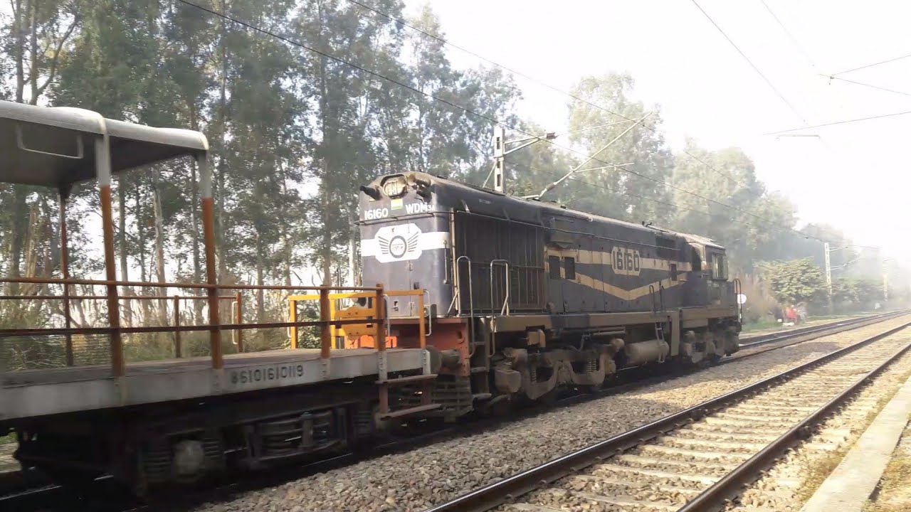 Ratlam WDM-3A with BTPGLN Freight - YouTube
