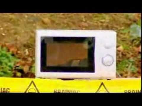 Brainiac - Champagne in microwave - YouTube