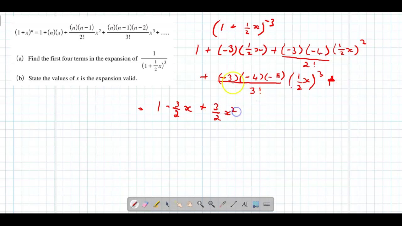 Negative binomial expansion - YouTube