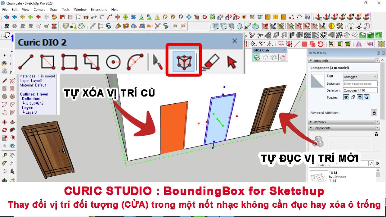 CURIC STUDIO 3: BoundingBox for Sketchup - CURIC DIO2/ Thay đổi nhanh ...
