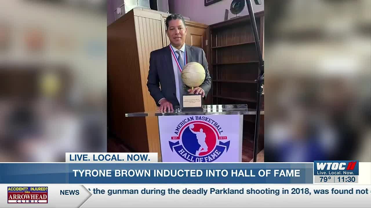 Tyrone Brown inducted into Hall of Fame - YouTube