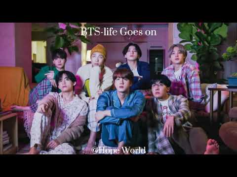 BTS life goes on lyrics #bts #HopeWorld🌏 #lifegoeson