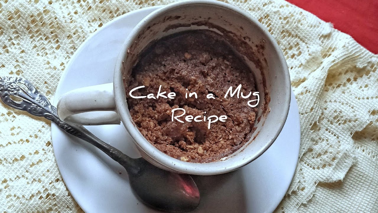 Cake in a Mug - Easy No Bake Gluten Free Recipe #howtomake #nobake #glutenfree #mugcake # ...