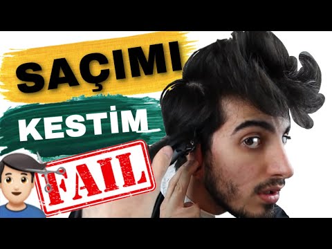 EVDE KENDİ SAÇIMI KESTİM!!!💇🏻‍♂️(Kel kalmama challenge)