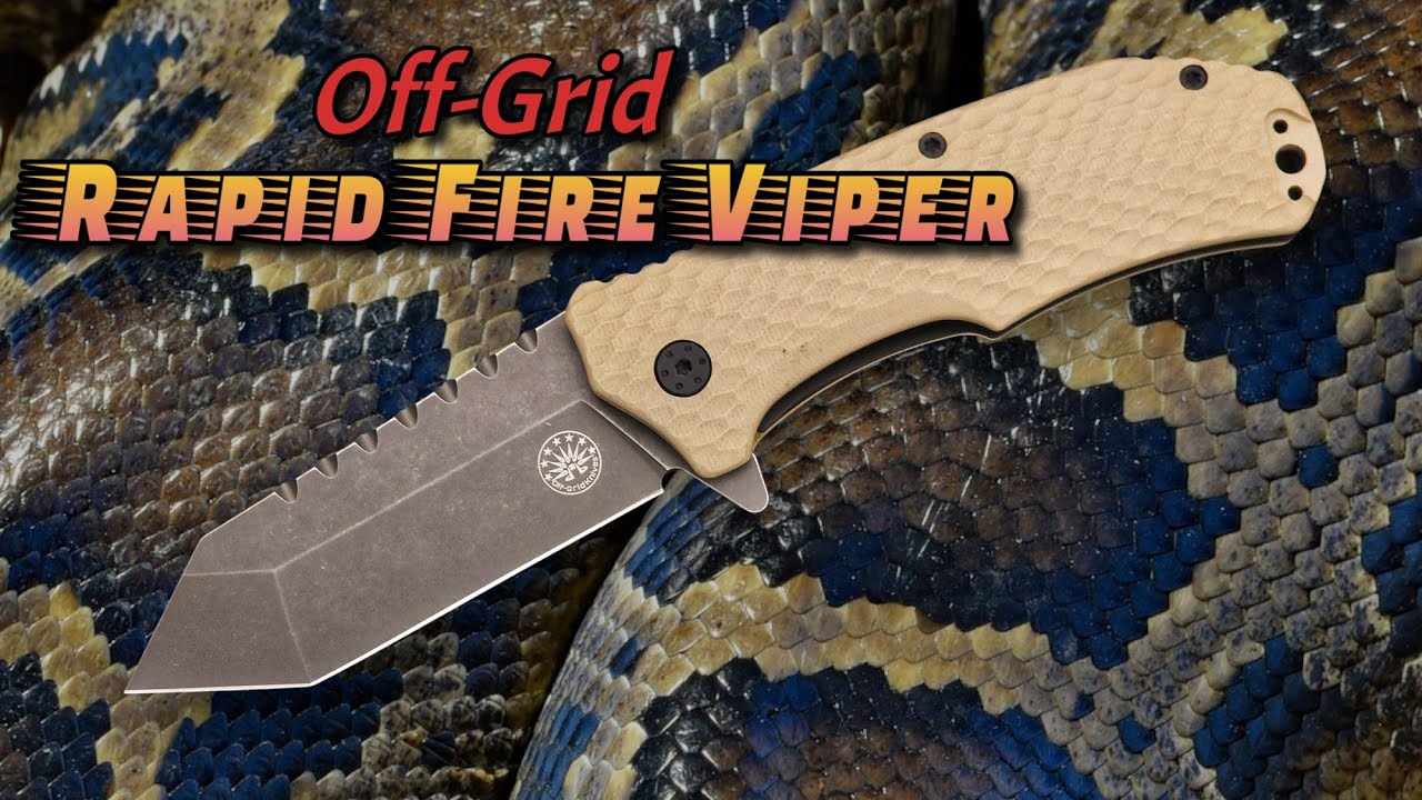 Off-Grid Knives Rapid Fire Viper: Fast, Furious, Deadly! - YouTube