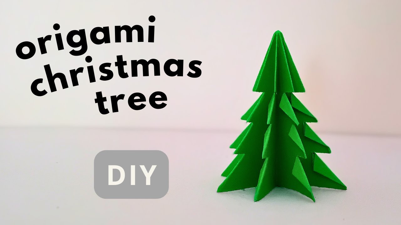 3d Paper Christmas Tree 🎄 | Paper Crafts | Origami Christmas Tree - YouTube