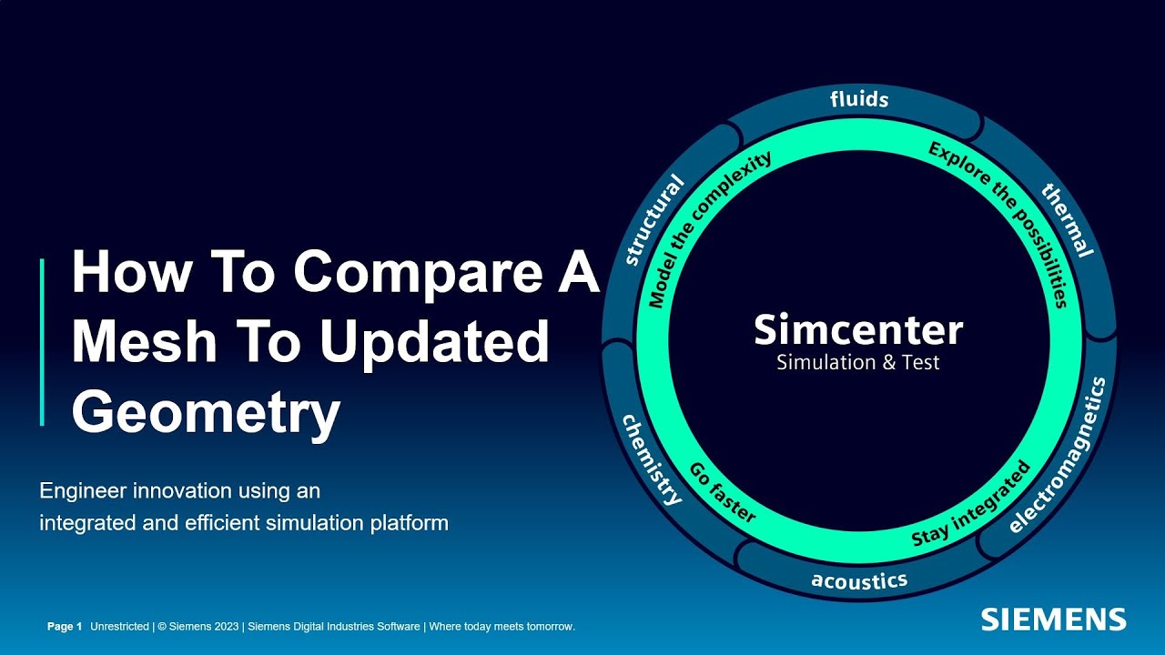 How To Compare A Mesh To Updated Geometry With Teamcenter Visualization ...
