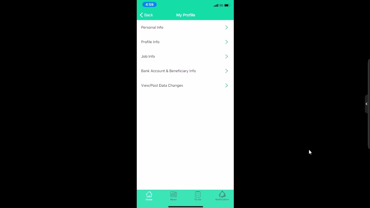 Mobile App - My Profile - YouTube