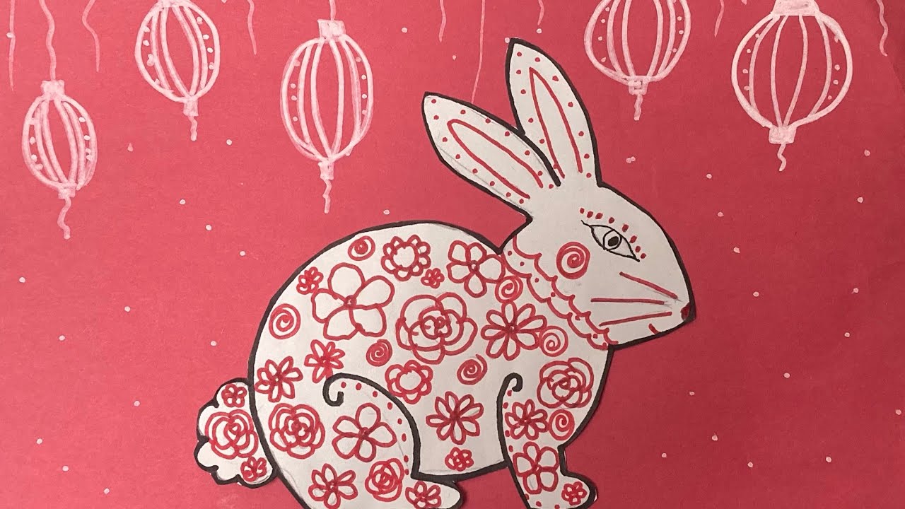Lunar New Year Rabbit Art Project - YouTube
