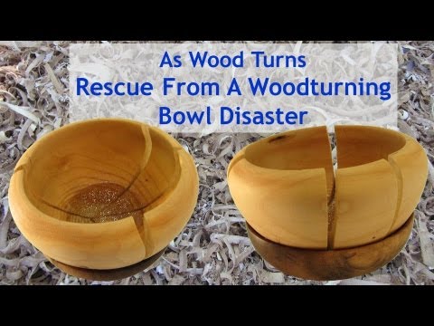 Rescue From A Woodturning Bowl Disaster - YouTube