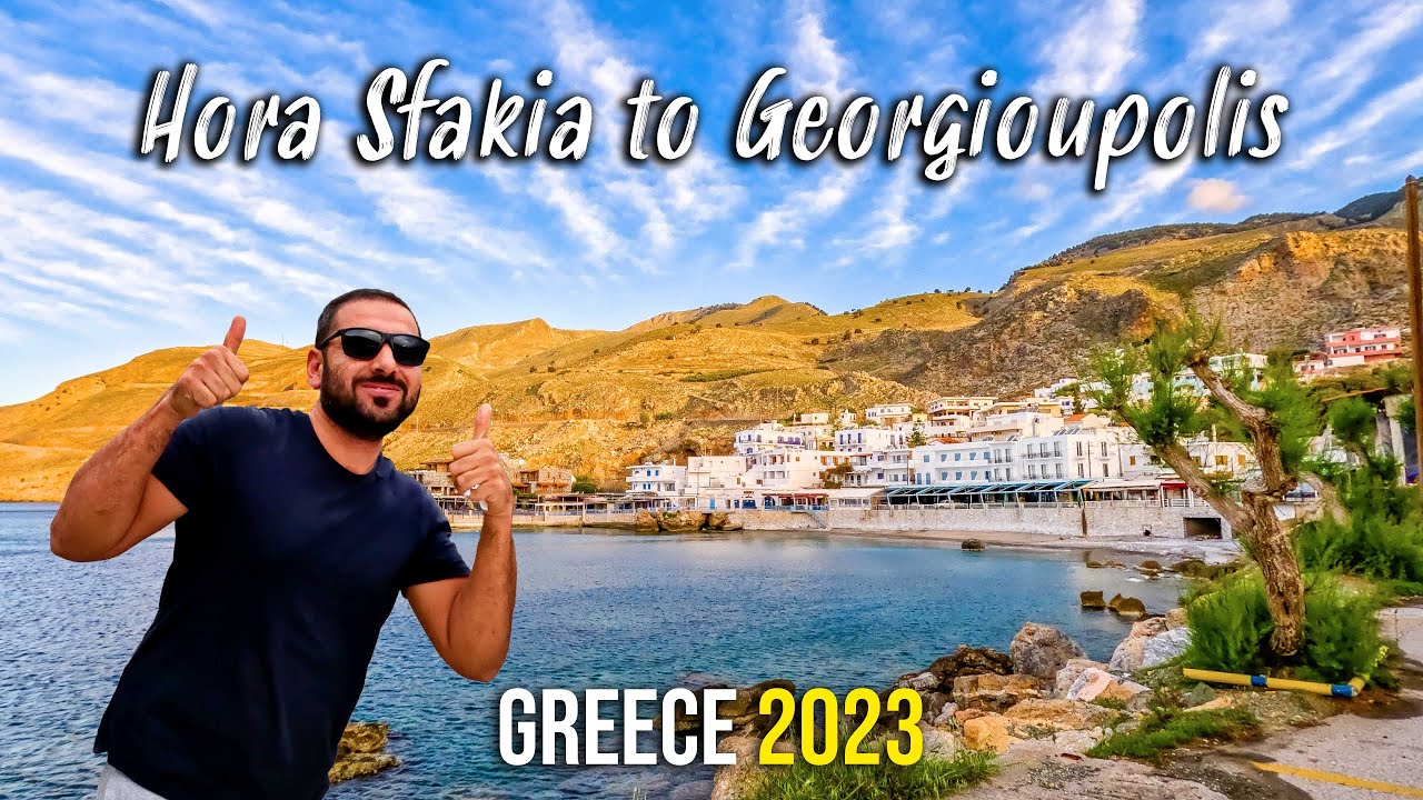 Driving from Hora Sfakia to Georgioupolis Crete, Chaina Crete, Greece ...