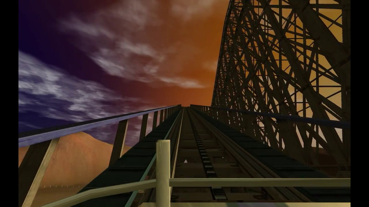 RCT3 Wooden Coaster - Ghost Town - YouTube