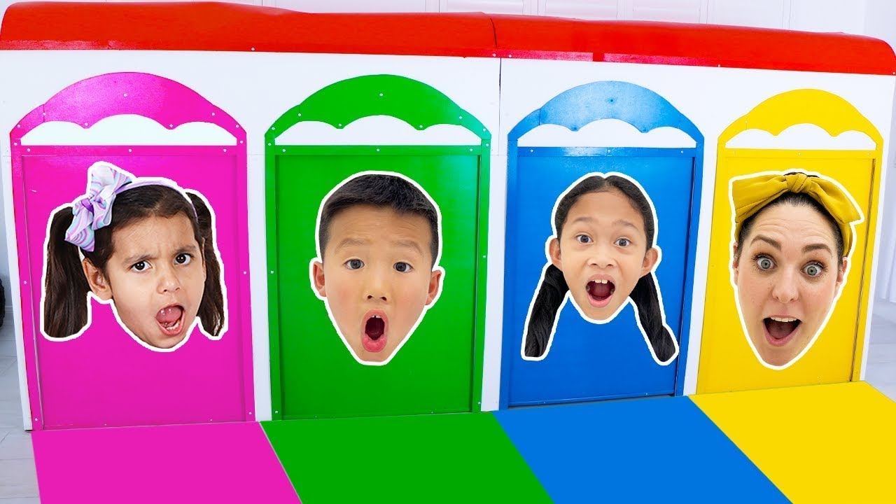 Secret Color Rooms Adventure with Ellie Andrea and Kaden - YouTube