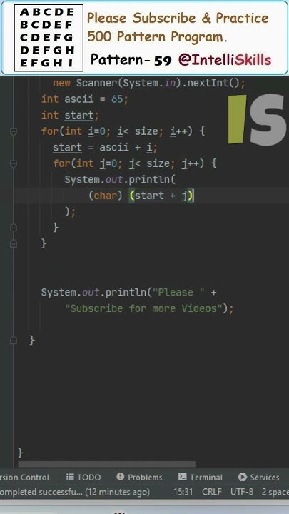 Java Pattern 59 500 Java Pattern Programs Shorts Java Coding Youtube