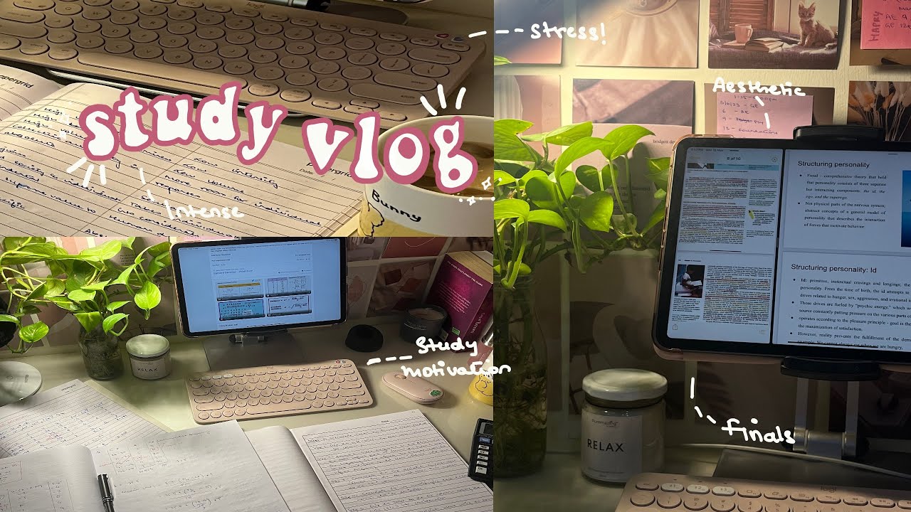 INTENSE STUDY VLOG📝💪: study sessions, study motivation! ,finals - YouTube